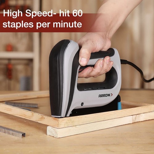 Arrow Cordless Staple Gun Kit Electric Stapler 3750PC T50 1/4" 3/8" 1/2 ...
