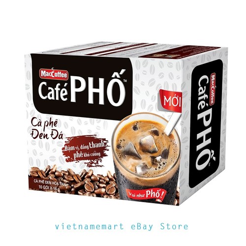 10 Boxes Ca Phe Pho, Ca Phe Den Da - Pho Instant Black Coffee; 10 ...