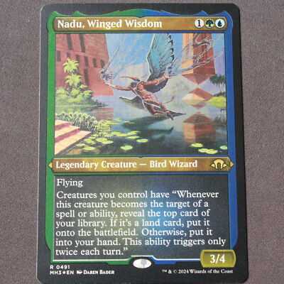 Nadu, Winged Wisdom (Foil Etched) 491 MTG Modern Horizons 3 (MH3) Rare ...