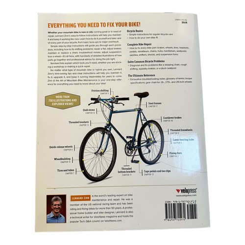 Zinn and the Art of Mountain Bike Maintenance : The World's Best ...