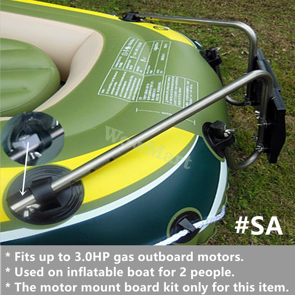 Easy Assembly Inflatable Boat Outboard Motor Mount Board Kit 2 Size | eBay