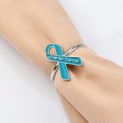 Set of 8 Silver Ovarian Cancer Awareness Napkin Ring With Solid Teal ...