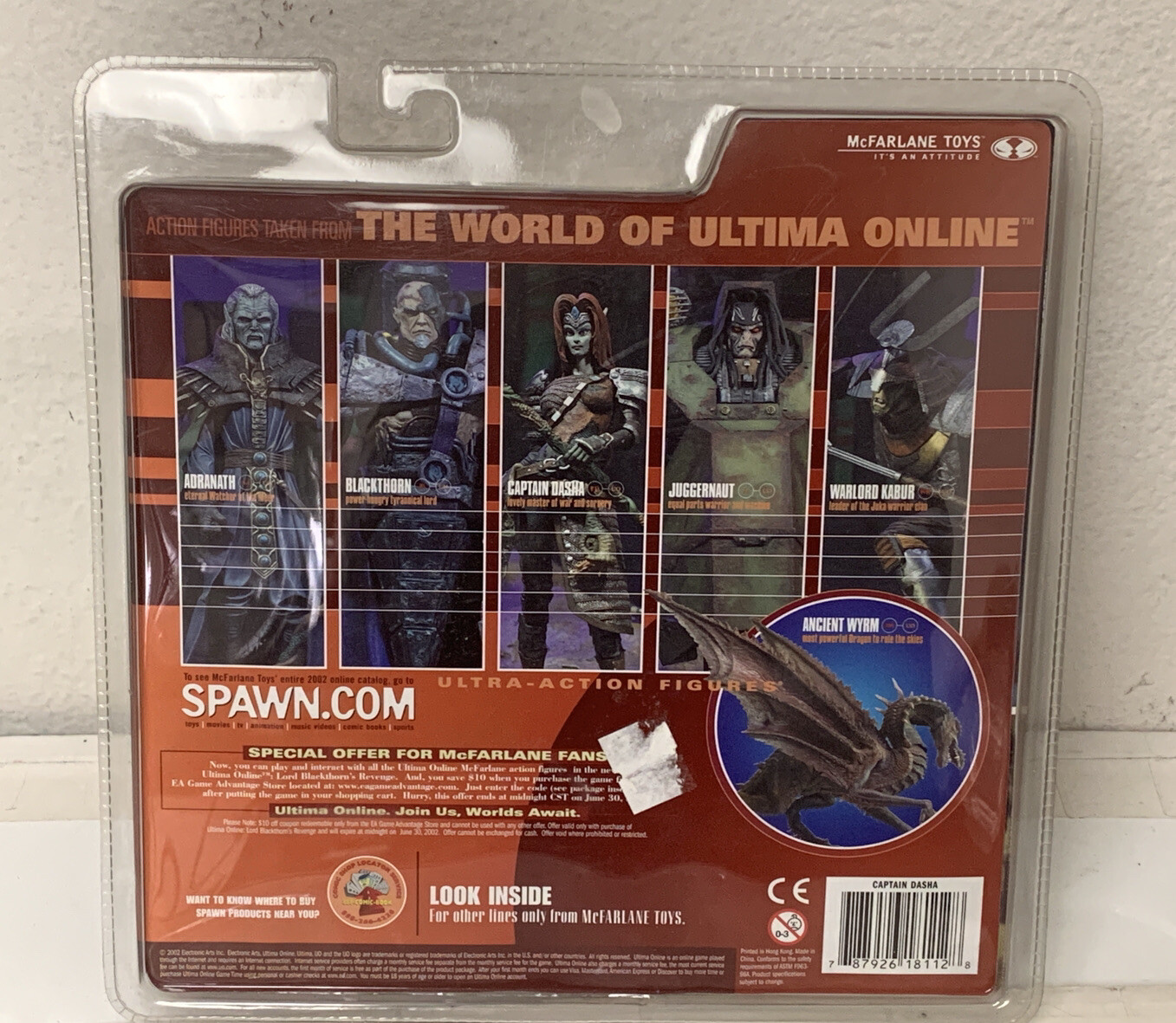 NIB CAPTAIN DASHA ULTIMA ONLINE SPAWN.COM ACTION FIGURE FIGURINE ...