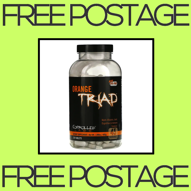 NEW Controlled Labs, Orange Triad Multivitamin - 270 Tablets FREE ...