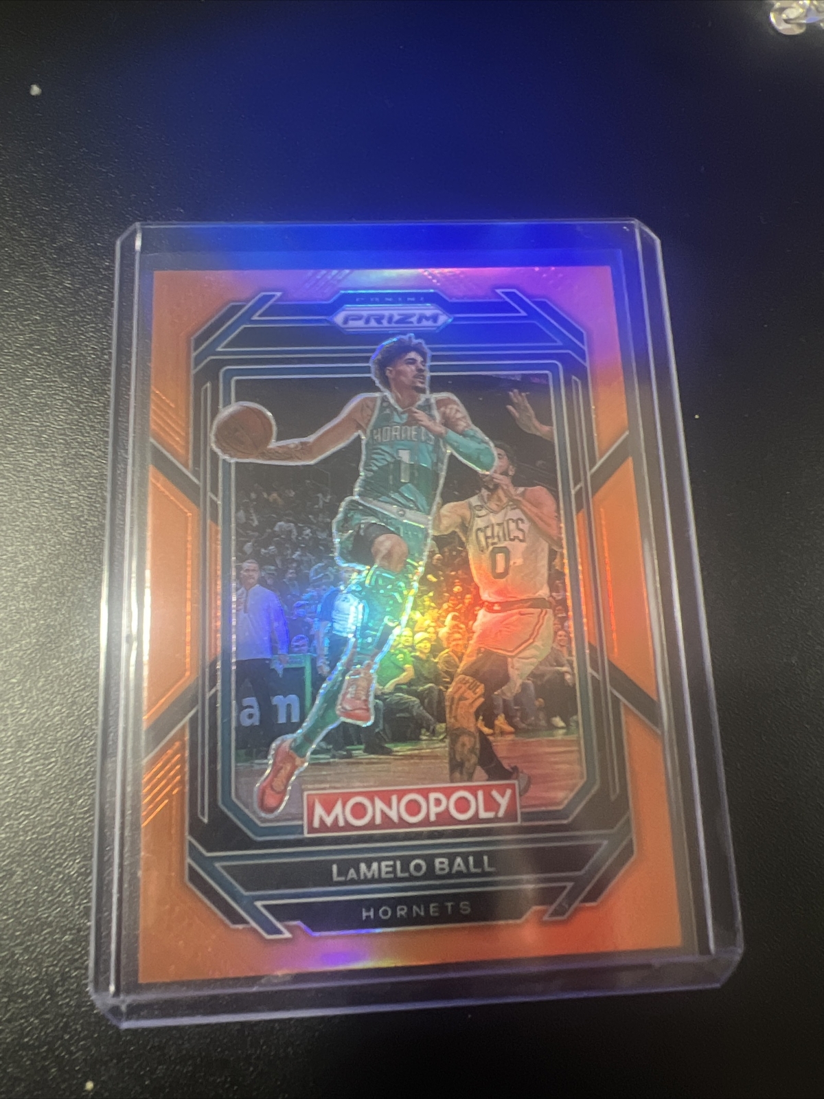 2022-23 Panini Prizm NBA Monopoly LaMelo Ball Orange Prizm SSP Card #'d ...