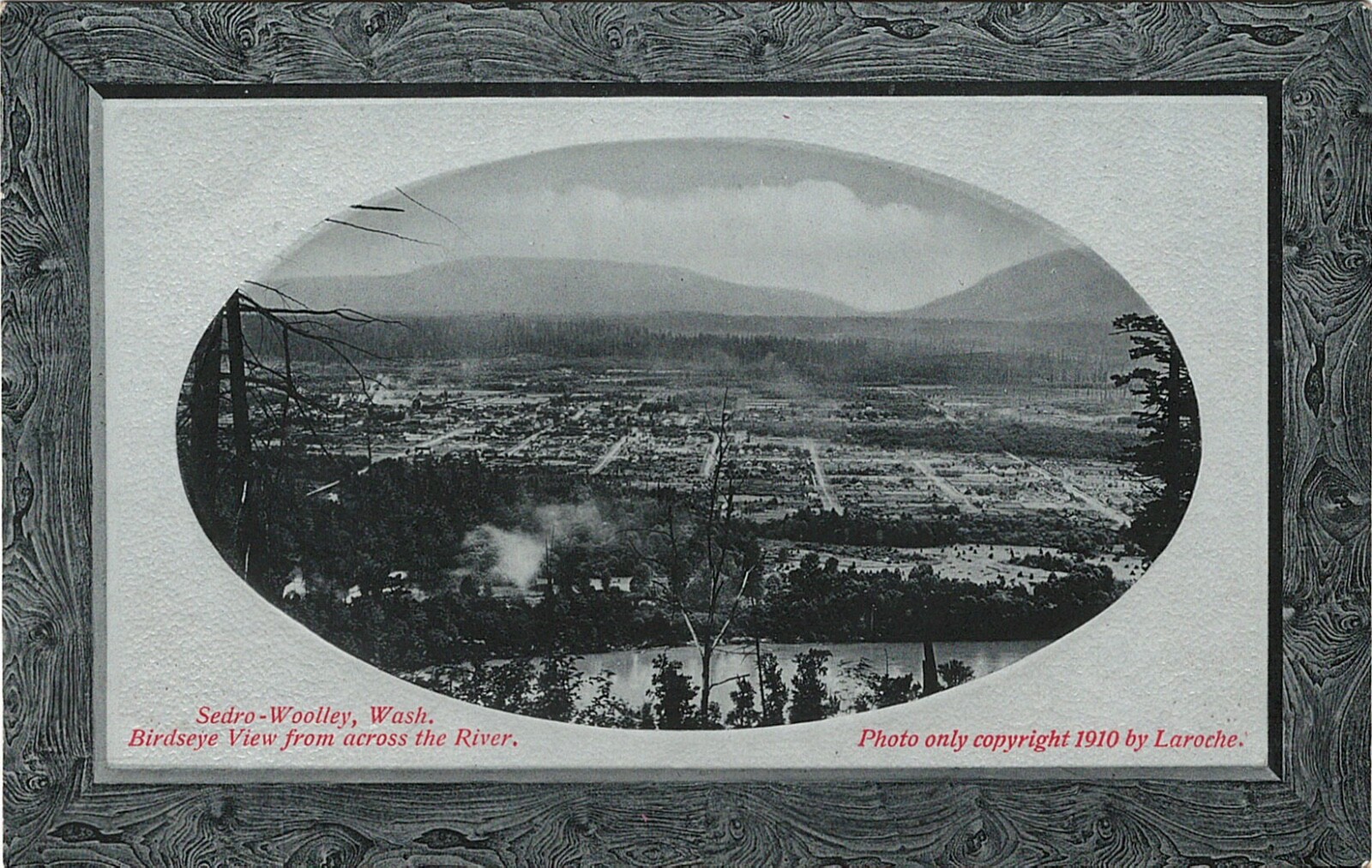 Vintage Postcard Sedro Woolley WASHINGTON Birdseye View 1910 | eBay