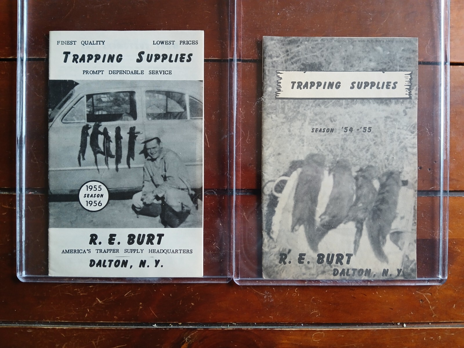 2 VINTAGE R.E. BURT TRAPPING SUPPLIES CATALOG TRAP TRAPS ! | eBay