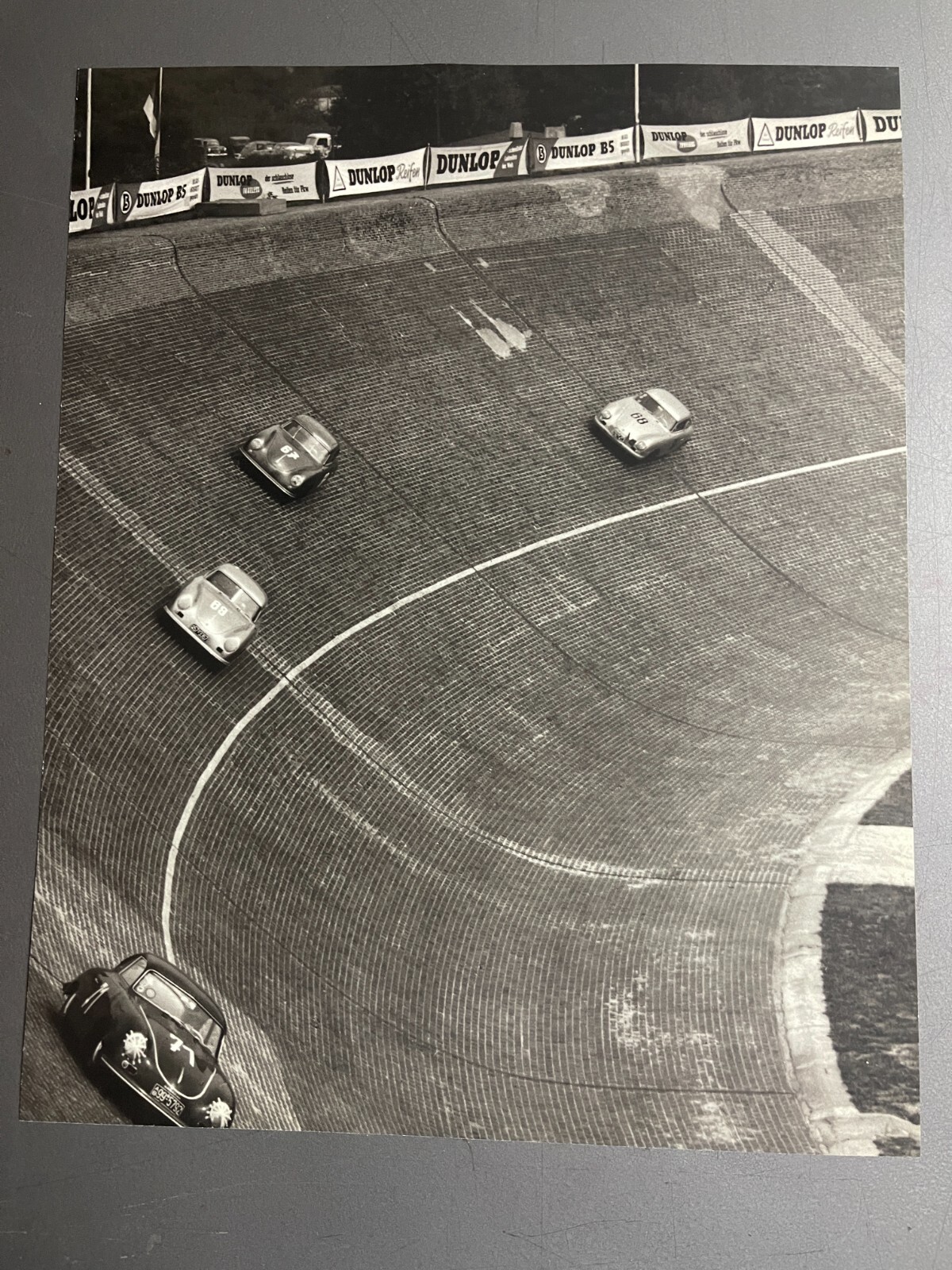 Porsche 356-A Coupes at Avus Race Track Picture, Print - RARE! Awesome ...