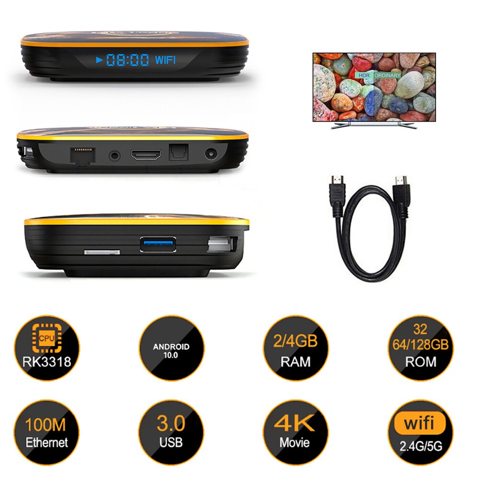 HK1 Pro Smart TV BOX Android 10.0 Android 12.0 Smart 5G WIFI Media ...