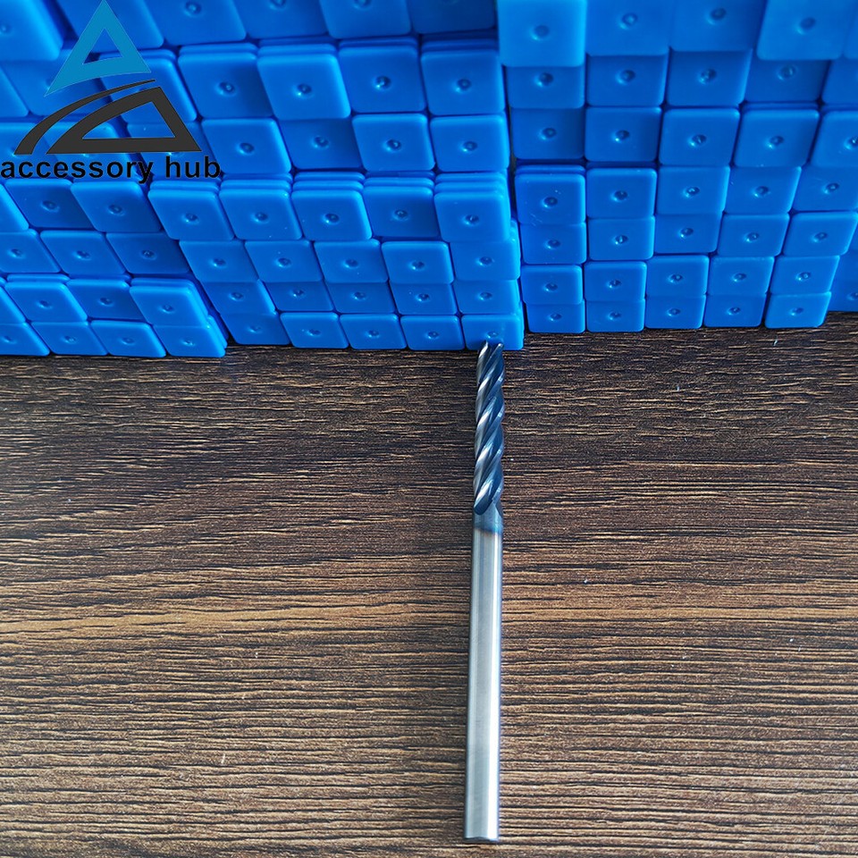 1Pcs 4 Flute 1/4" x 1-1/2" x 4" Long Solid Carbide End Mill - TiALN ...