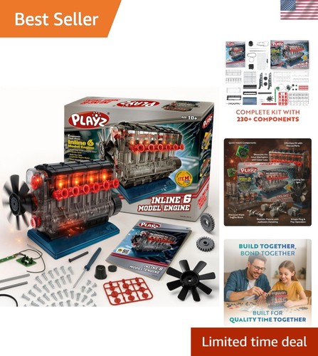 Inline 6 Engine Model Kit - Build Your Own STEM Inline 6 Small Engine ...