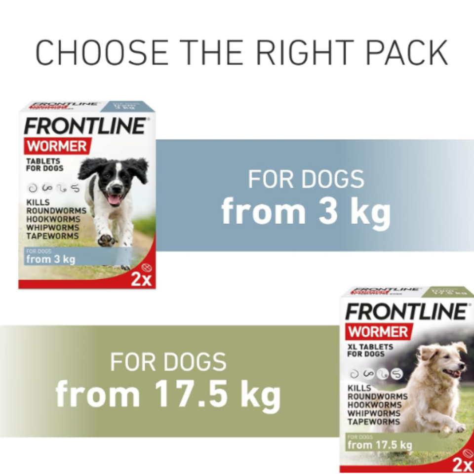 FRONTLINE WORMER Worming Tablets for Dogs 2 Tablets UK | eBay UK