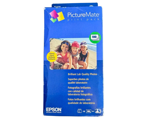 Epson Picture Mate Print Pack T5570 /100 Sheets paper 4x6 Sealed Exp ...
