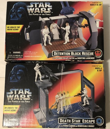 STARS WARS POWER OF THE FORCE DEATH STAR ESCAPE / DETENTION BLOCK ...