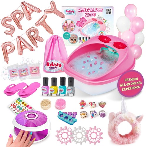 Kids Spa Day Kit for Girls, 42+ Piece Spa Toys Set with Waterfall Foot ...