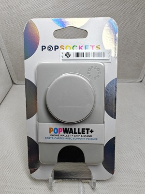 PopSockets Popwallet+ Gray Cell Phone Holder Pop Socket Clip Card Brand ...