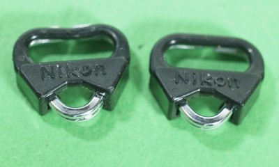 Two NIKON Triangular Camera Strap Lugs with Plastic Protectors | eBay