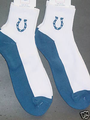 NFL Indianapolis Colts Men Ankle Socks - Size: 10-13, New (Lot of 2 ...
