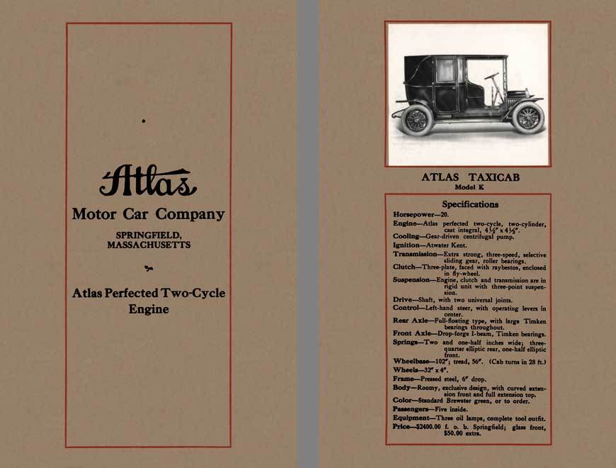 Atlas 1911 - 1911 Atlas Motor Car Company - Atlas Perfected Two-Cycle ...