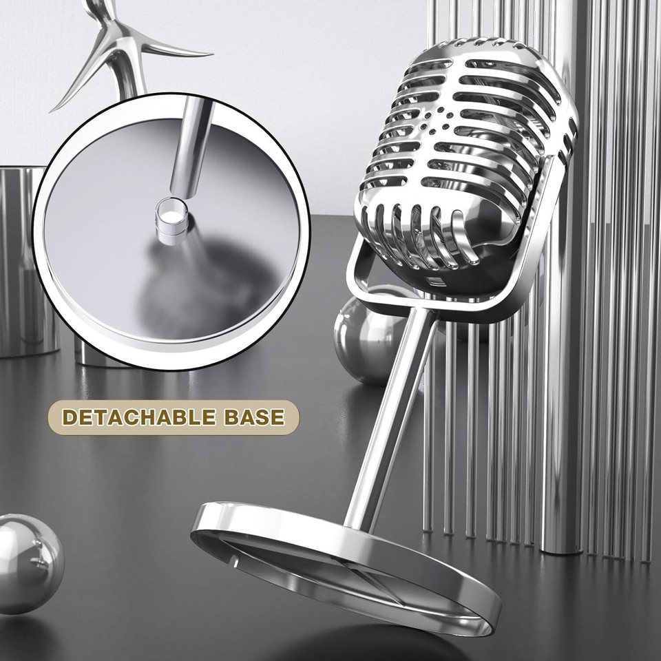 Microphone Vintage Look Old Style Dynamic Vocal Classic Retro Studio ...