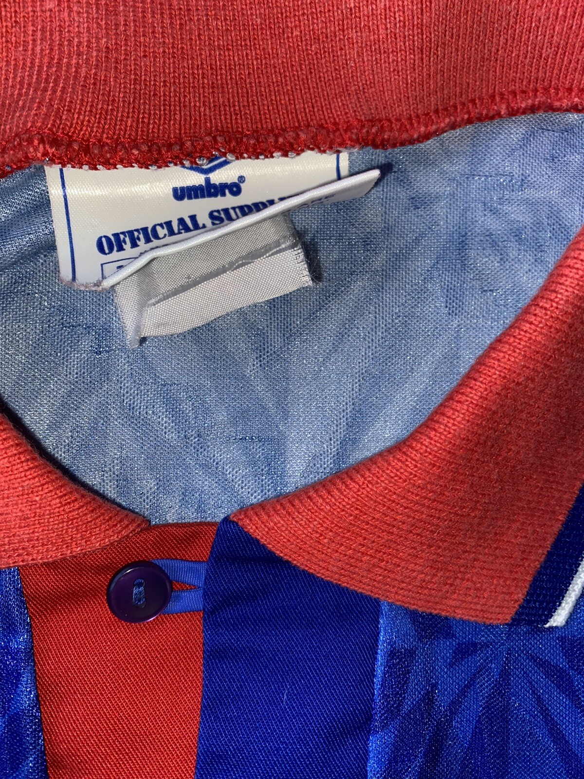 Signed Andy Ritchie Oldham Athletic Retro Umbro Home Shirt Manchester ...