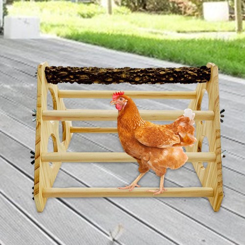 Chick Perch Hens Bird Wooden Roosting Bar Parrot Handmade Chicken Wood ...