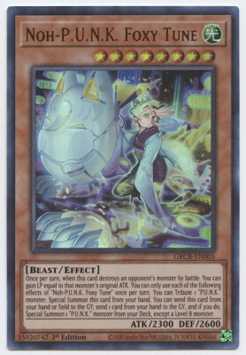 Yugioh Noh-P.U.N.K. Foxy Tune GRCR-EN005 Ultra Rare 1st Ed NM/M | eBay