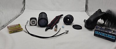 Vintage Camera Lot With Lenses | eBay