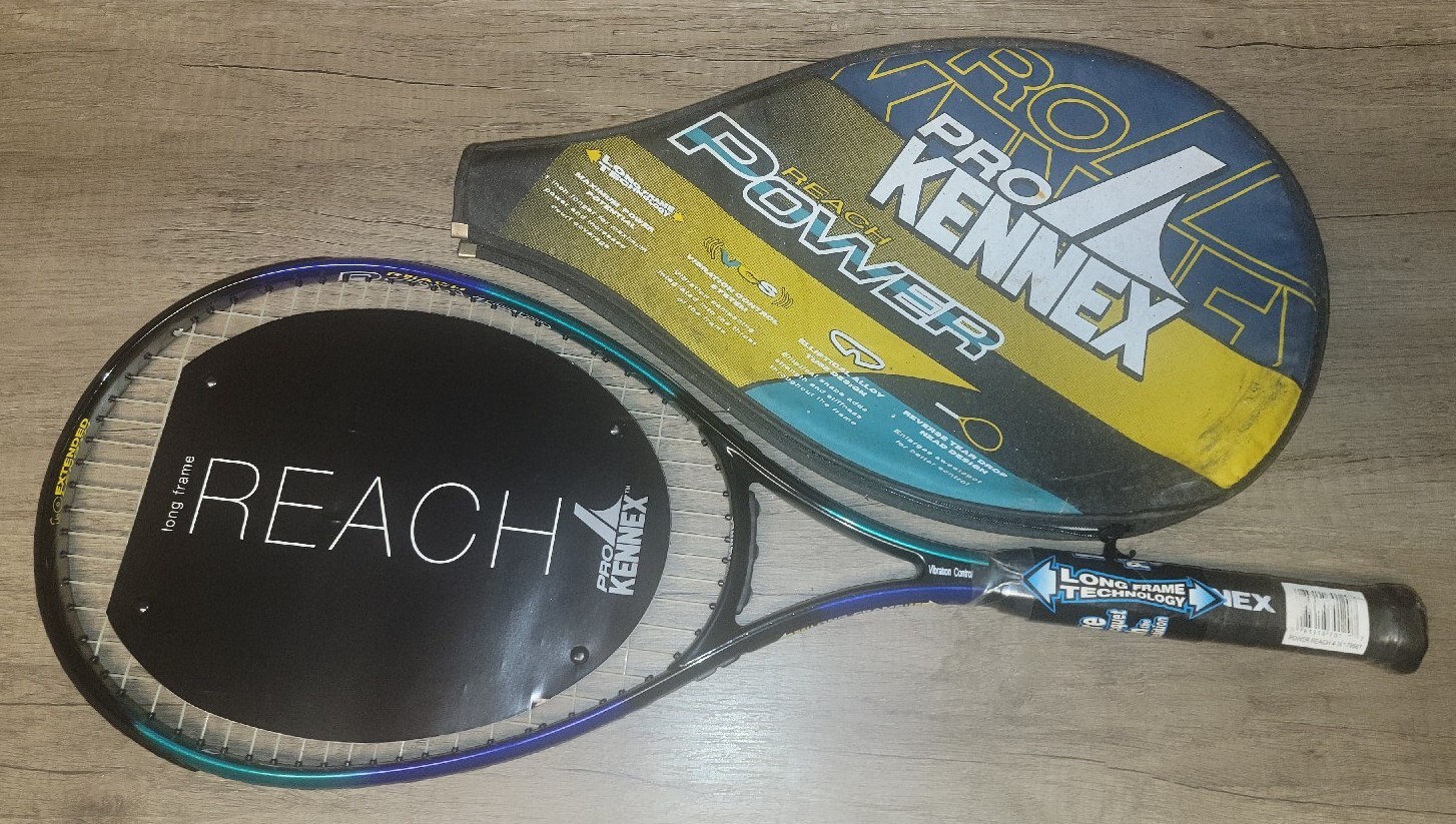 Pro Kennex Reach Power 1.0 Extended Length Racquet 4 1/2" Grip Unused ...
