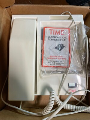 Vintage Time Magazine Phone Unused Push Button 1980's | eBay