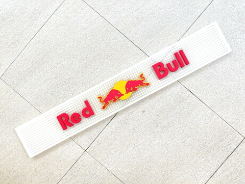 Transparent Red Bull Rubber bar mats drip mat spill mat bar runner beer ...