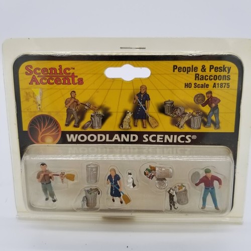 HO Scale -Woodland Scenics PEOPLE & PESKY RACCOONS A1875 Model Railroad ...