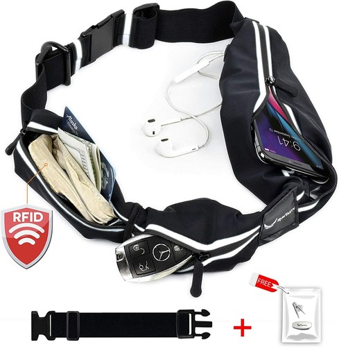 Running Belt Waist Pack - Waterproof, Adjustable, Secure for Jogging ...