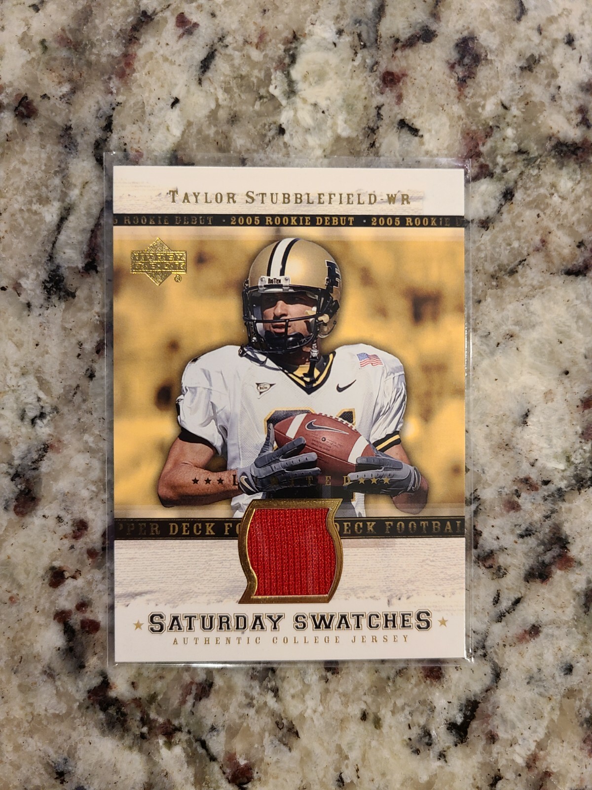 2005 Upper Deck Rookie Debut - Saturday Swatches Taylor Stubblefield # ...