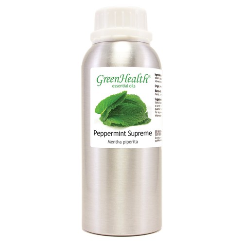8 fl oz Peppermint Supreme (Mentha piperita) Essential Oil in Aluminum ...