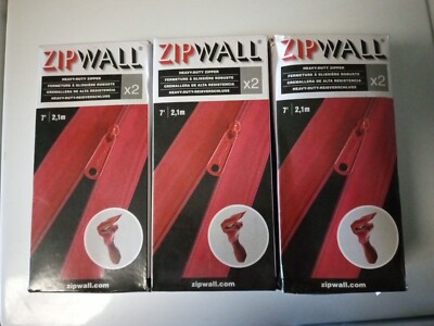 Lot Of 6 NEW ZIPWALL•HEAVY-DUTY•CONSTRUCTION DUST BARRIERS•12TOTAL ...