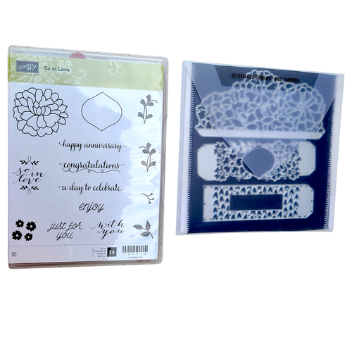 Stampin' Up SO IN LOVE Stamp Set and SO DETAILED Thinlits Dies Bundle | eBay
