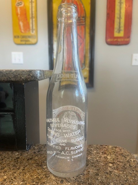 Vintage SPLIT ROCK BEVERAGES ACL Soda Bottle, Franklin Springs NY 12 oz ...