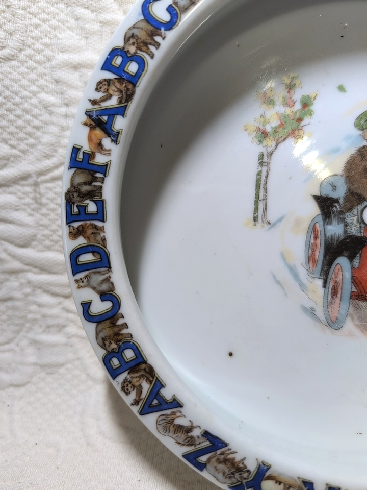 Vintage German Childrens Animals Alphabet Dish Bowl ABC 7.5" Round Germany | eBay