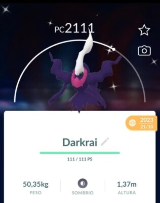 Shiny Darkrai POGO | Pokémon Go | Authentic (Custom O.T) (Pokémon Home ...