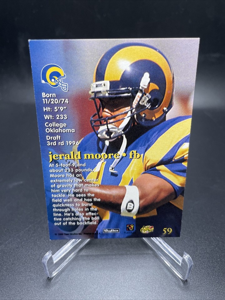 1996 Skybox Impact Rookies #59 Jerald Moore St. Louis Rams RC B3123 | eBay