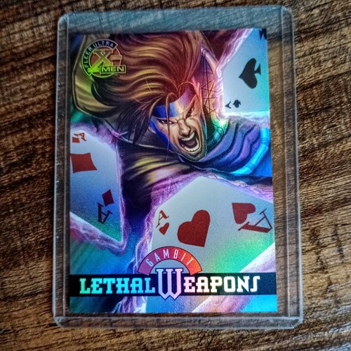1995 Marvel Fleer Ultra X-Men Lethal Weapons Gambit 5 of 9 Mint Original Owner | eBay
