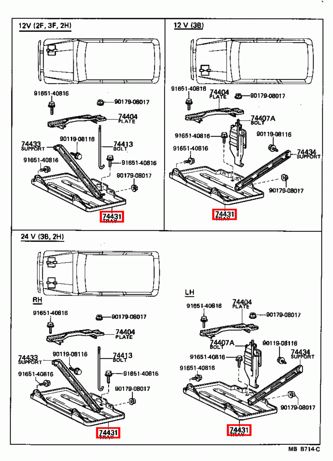 Genuine Toyota LandCruiser HJ61 HJ60 FJ62 FJ61 FJ60 BJ61 BJ60 Battery ...