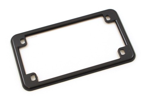 Gloss Black Metal Motorcycle License Plate Frame | eBay