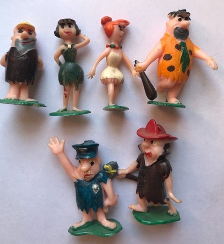 Vtg 1961 Marx Hanna-Barbera TV Tinykins Series 6 Flintstones Hand ...