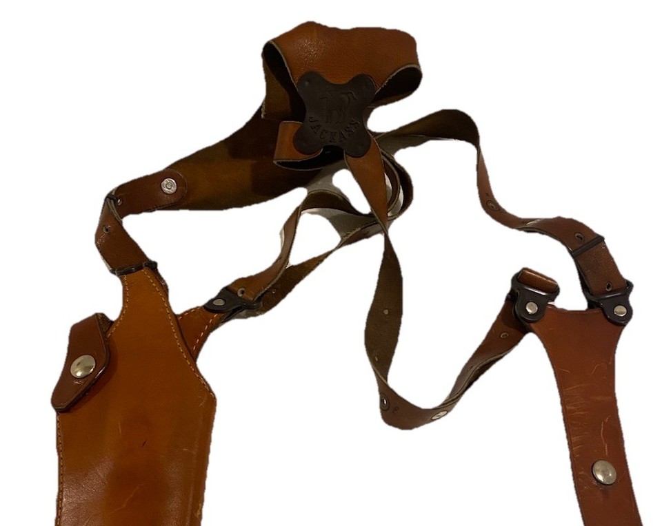 Vintage Jackass Leather Shoulder Holster with Belt Clip. Excellent ...