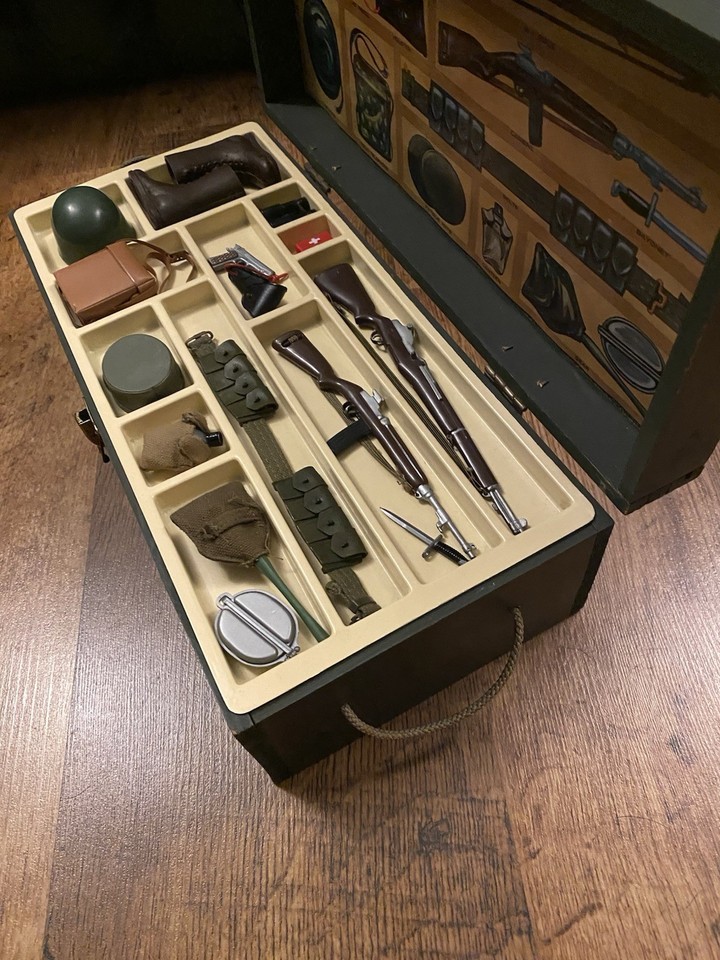 Action Man Vintage Wooden Kit Locker Box | eBay UK