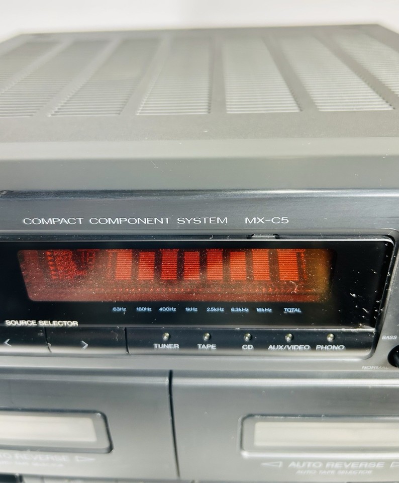 JVC MX-C5 Compact Component System 6+1 CD Changer/ Dual Tape Remote ...