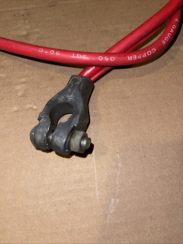 VTG. Top Post Positive 4 gauge 47in. Heavy Equipment Battery Cable ! | eBay