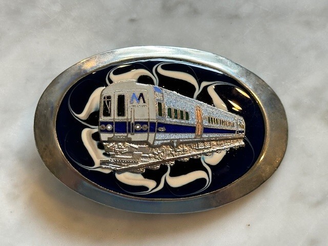 Vintage MTA NYC Subway Car Belt Buckle - Gem